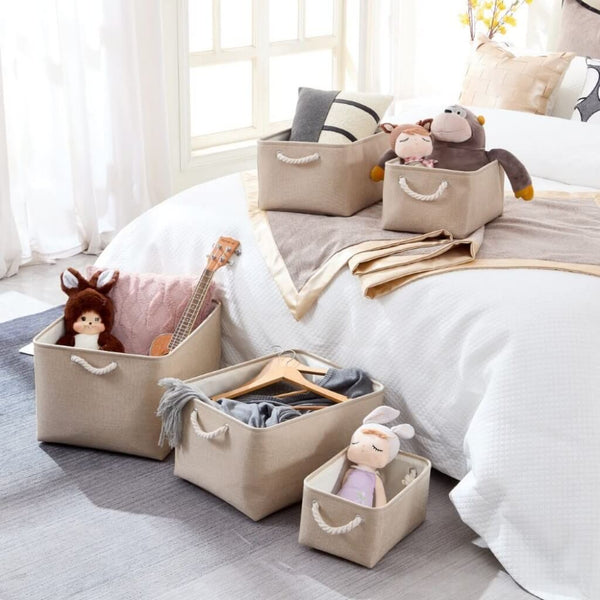 Long Storage Basket Ivory White – Mangata