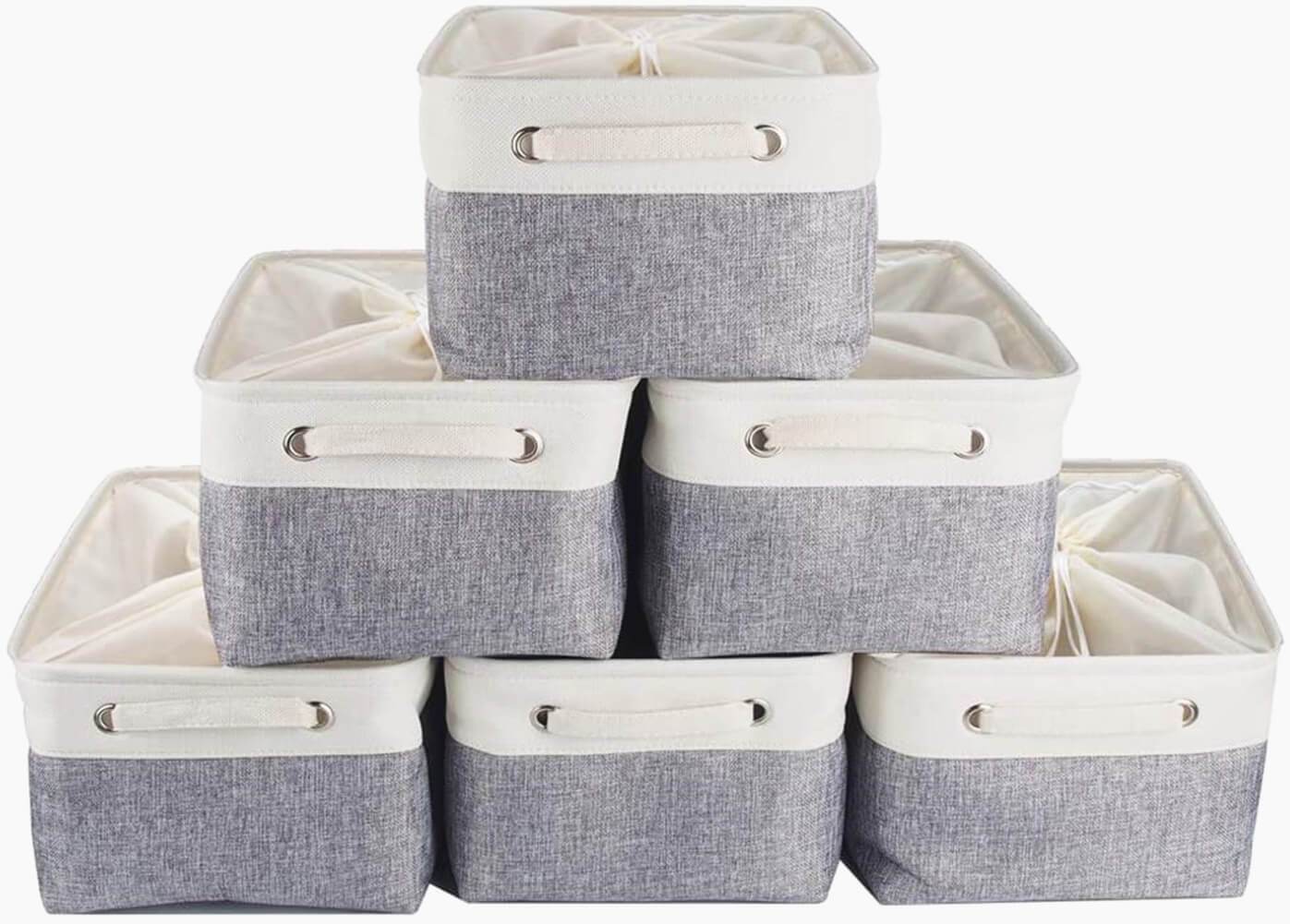 Fabric Storage Box | Mangata Large Canvas Storage Baskets for Cupboards ...