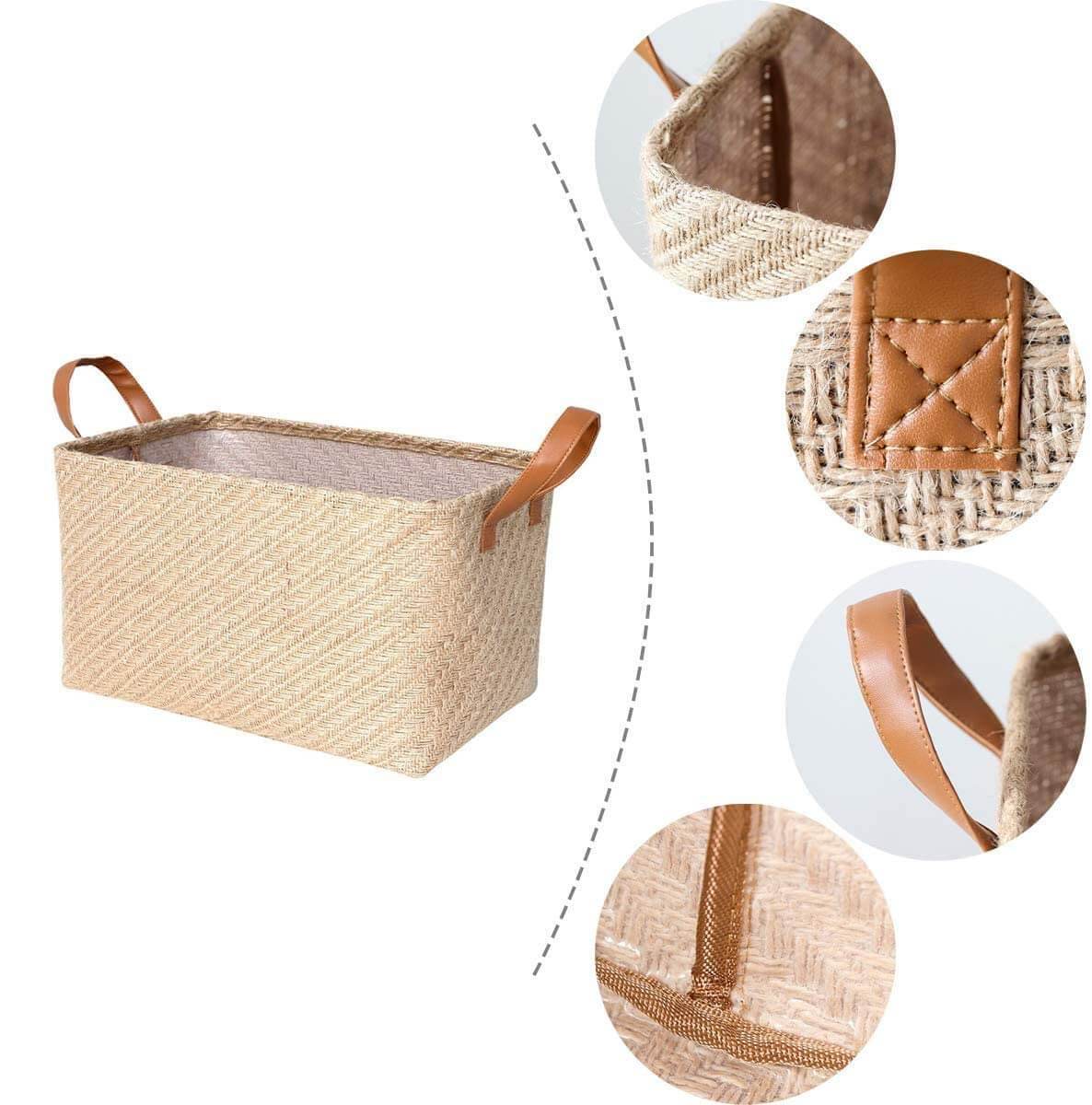 Jute Storage Baskets Beige – Mangata