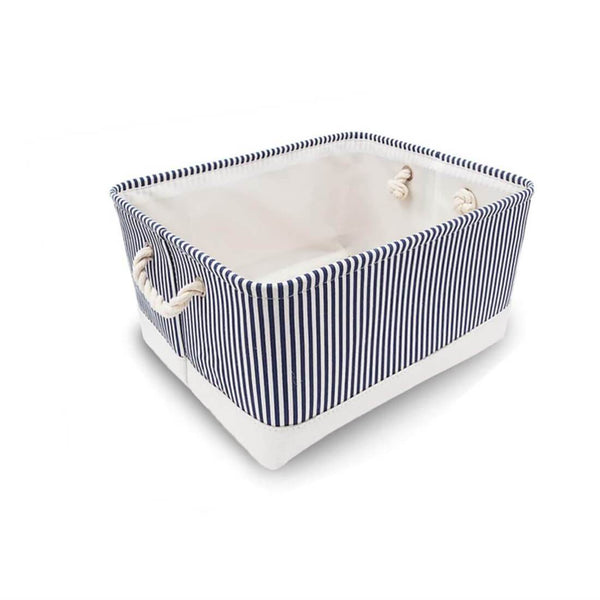 Stripe Fabric Storage Box with Rope Hand – Mangata