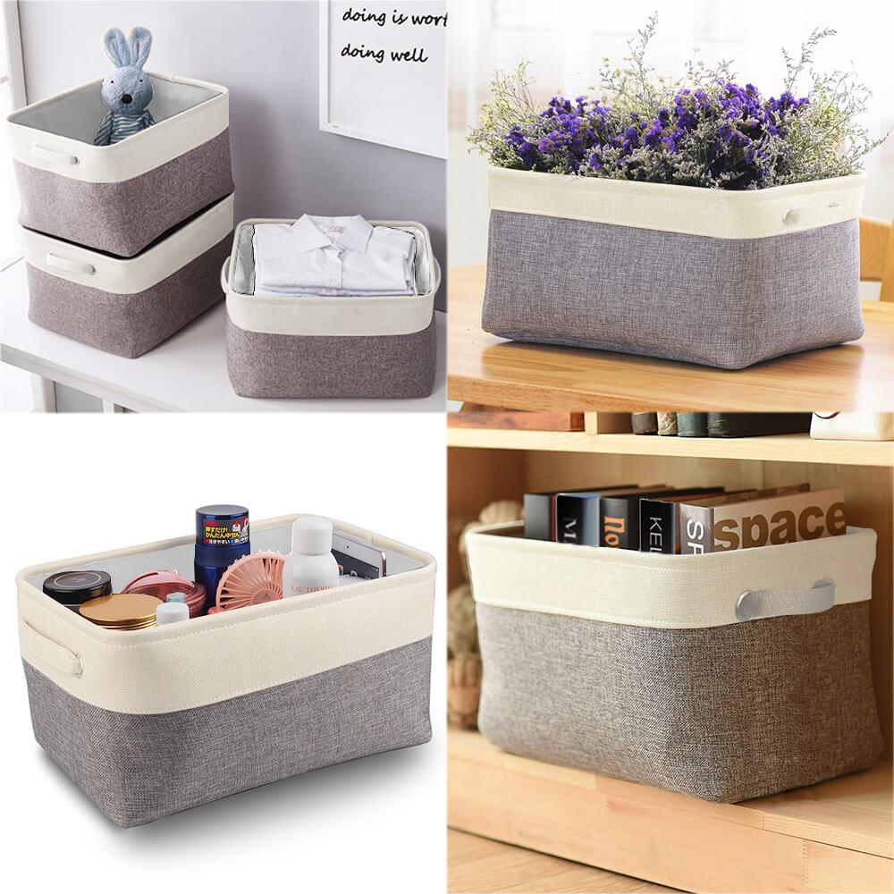 Kids Storage Boxes丨Two-Tone Toy Storage Baskets丨Wardrobe Shelving ...